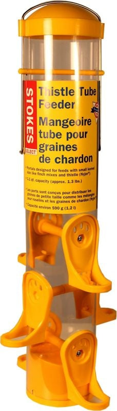 Stokes Thistle Seed Tube Feeder Yellow – Pet-Galaxy-us